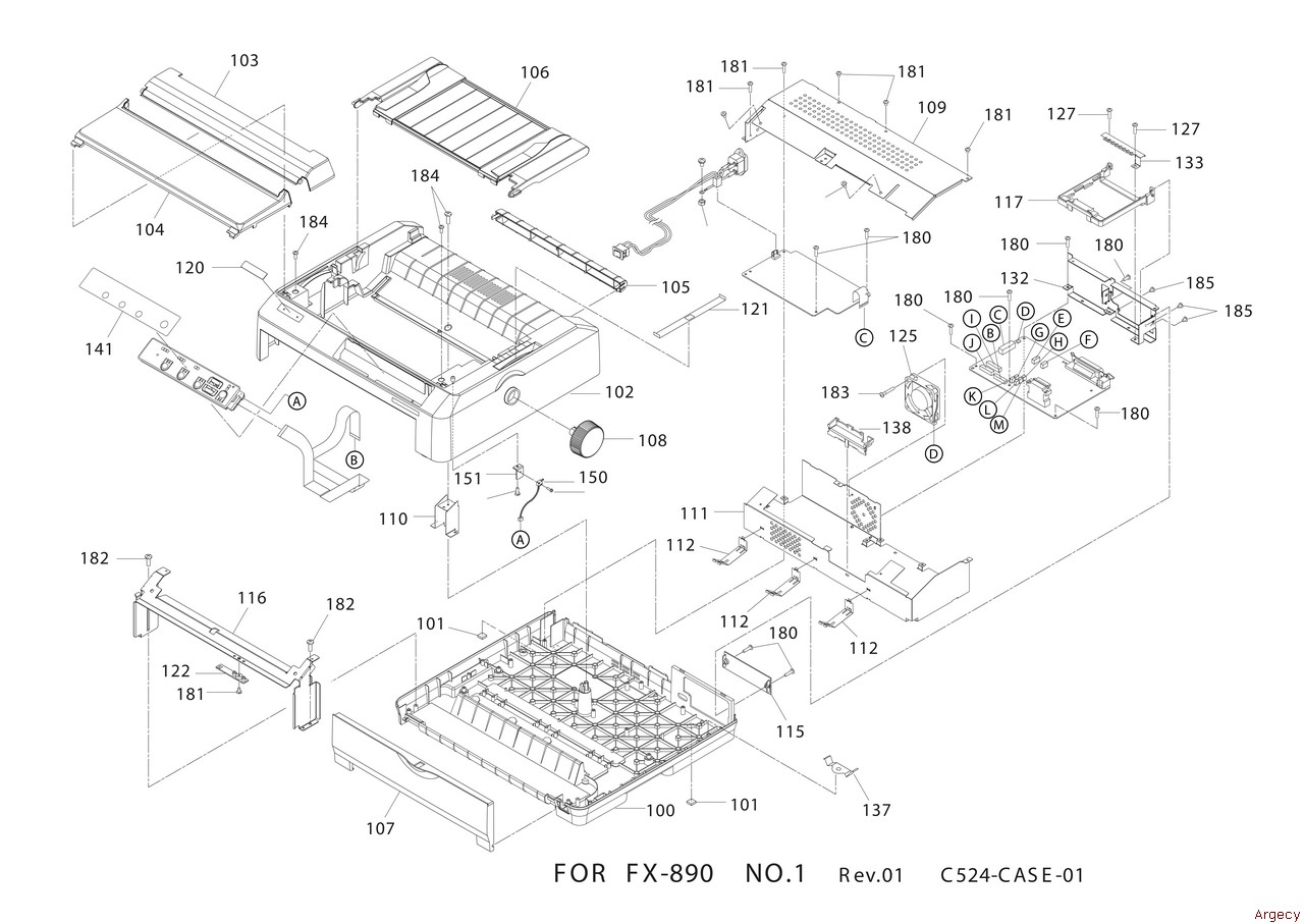 Epson FX890 and FX2190 Parts | Argecy